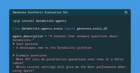 Streamline Ai Agent Evaluation With New Synthetic Data Capabilities