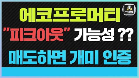 🔴에코프로머티🔴에코프로머티 주가전망 저점 찍었고 상승만 남은 상황 피크아웃 언급 지금 자리 반드시 매수 해야 하는 이유 Youtube