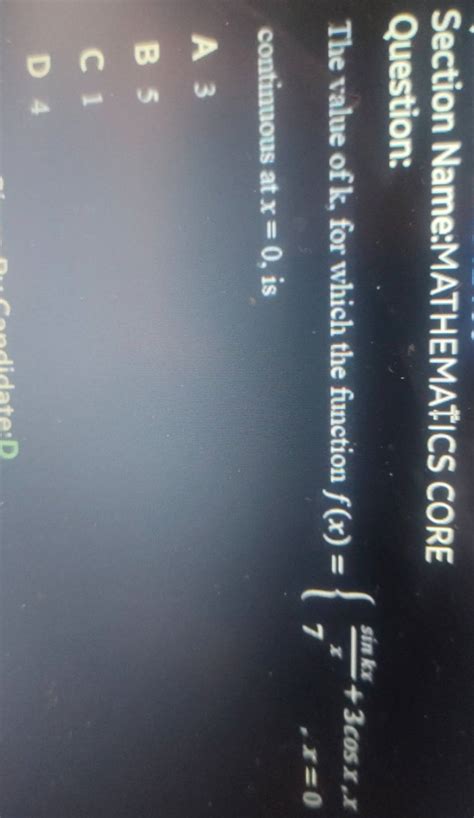 Section Namemathematics Corequestion Continuous At X0 Isa 3b 5c 1