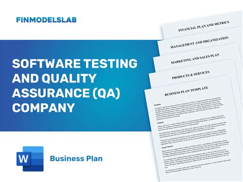 Software Testing And Quality Assurance Qa Company Business Plan
