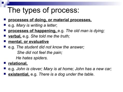 The Verb Classification Ppt