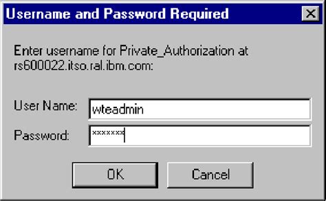 Enter IBM WTE Server User Name And Password Download Scientific Diagram