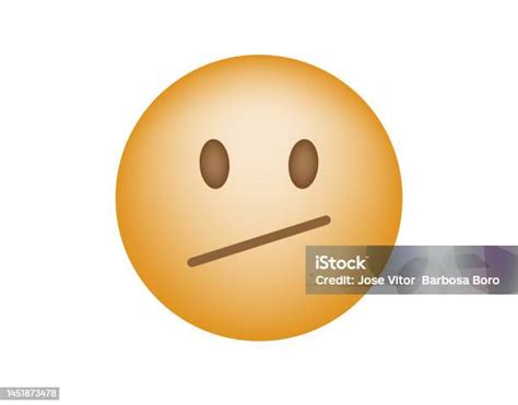 흰색 배경에 격리된 얼굴 대각선 입 소셜 미디어 이모티콘 소셜 미디어 웹사이트 및 모바일 앱에 대한 벡터 기호 곧은에 대한 스톡 벡터 아트 및 기타 이미지 Istock