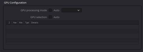 davinci resolve doesn t offer any gpu or gpu processing mode r