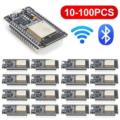 10 100 قطعة مجلس التنمية Esp 32s Esp Wroom 32 Esp32 بلوتوث متوافق واي فاي ثنائي النواة وحدة