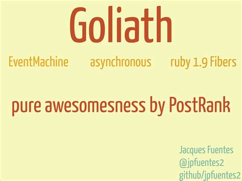 goliath and async ruby speaker deck
