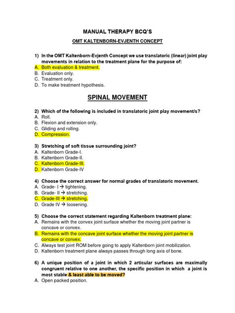 Manual Hayat Mcq And Ospe Pdf Vertebral Column Spinal Cord