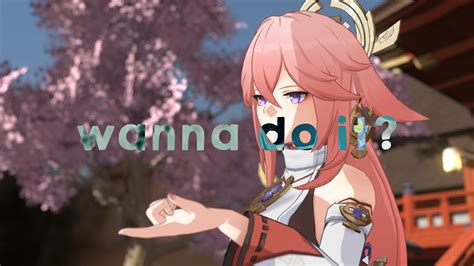 K Wanna Do It Genshin Impact Yae Miko X Aether Chainsaw Man Fan Animation YouTube