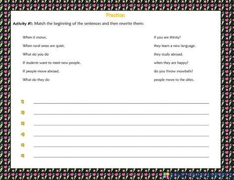 Present Real Co Free Interactive Worksheets 1365200