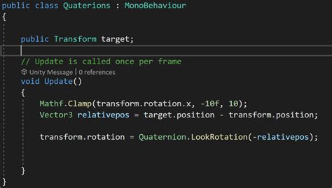 how do i clamp a quaternion r unity3d