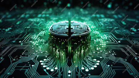 Premium Ai Image Artificial Intelligence Technology Of Green Neon