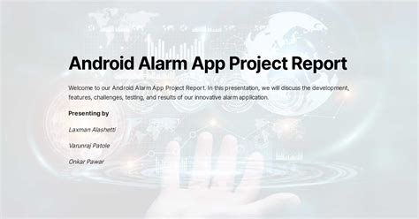 android alarm app project report
