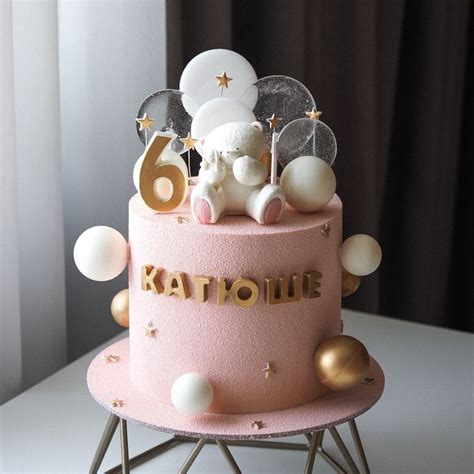 Торт на годик Торт для ребёнка Торт для девочки Торт на день рождения