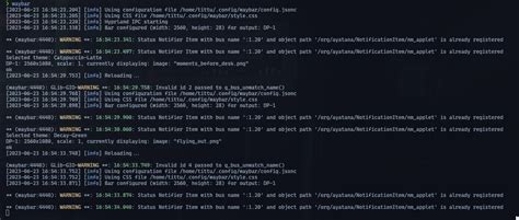 I Used Waybar To Switch Topics And Then Waybar Crashed Issue Prasanthrangan Hyprdots