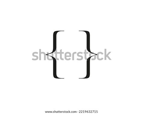 Code Curly Braces Curly Brackets Icon Stock Vector Royalty Free