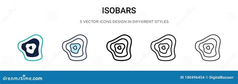 Isobars Cartoon Vector 22082605