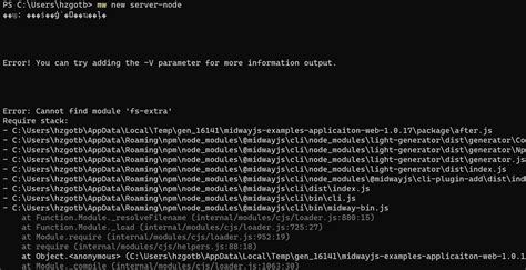 脚手架 Fs Extra 模块丢失 · Issue 862 · Midwayjsmidway · Github