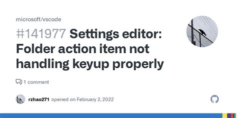 Settings Editor Folder Action Item Not Handling Keyup Properly · Issue 141977 · Microsoft