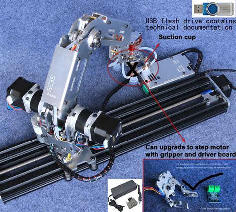 Multi Axis Robotic Arm Industrial Stepping Metal Manipulator For Arduino 2560 Robot Diy Kit With