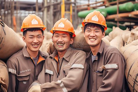 工厂开心的工人高清图片下载 正版图片600998194 摄图网