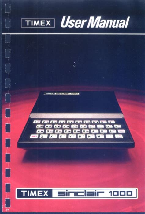 Timex User Manual Timexsinclair Computers