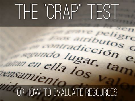 The Crap Test By Tricia Larue