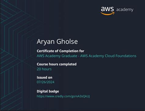 aryan gholse on linkedin aws cloudcomputing awscertified