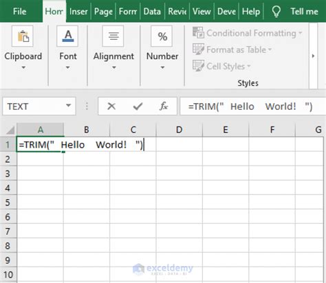How To Use Trim Function In Excel 7 Examples Exceldemy