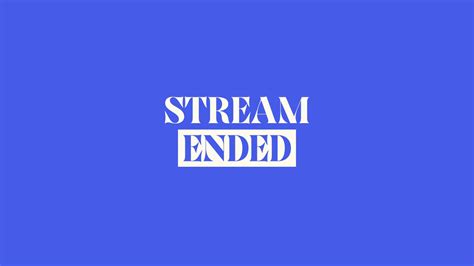 Stream Ended V Stock Video At Vecteezy