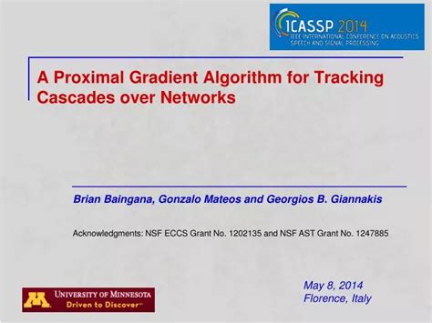 ppt a proximal gradient algorithm for tracking cascades over networks