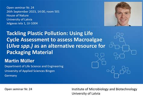 Open Seminar On The Life Cycle Assessment Of Macroalgae Based Packaging