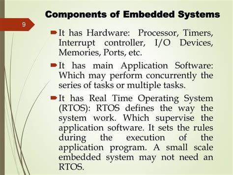 A Comprehensive Slide On Embedded System Pptx