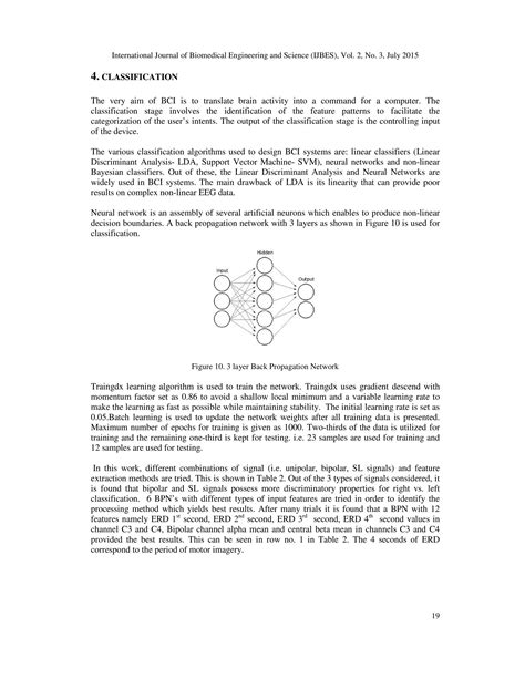 Analysis Of Eeg For Motor Imagery Pdf Brain And Nervous System Disorders Diseases And