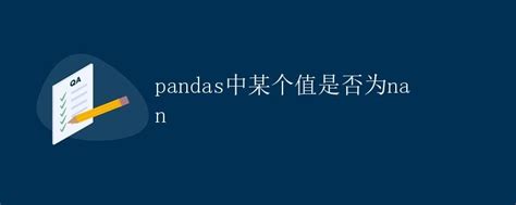 Pandas中某个值是否为nan极客笔记
