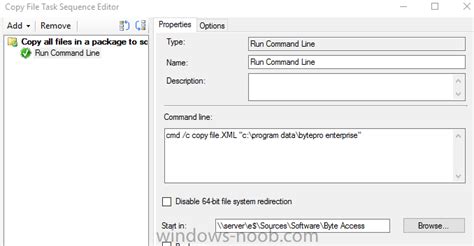 simple cmd c copy file xml c program data configuration manager