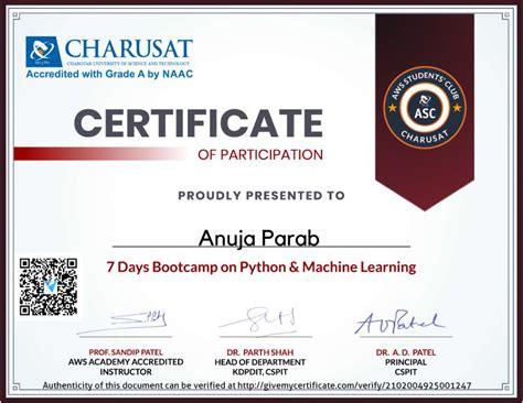 Anuja Parab On Linkedin Python Ml Machinelearning Aws Charusat