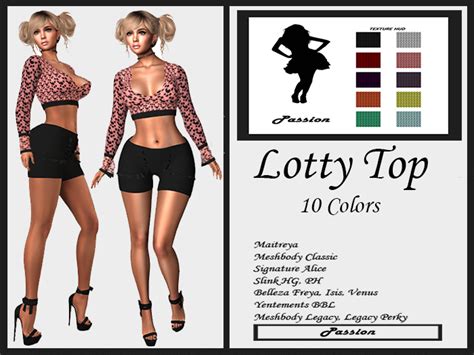 Second Life Marketplace Passion Lotty Top