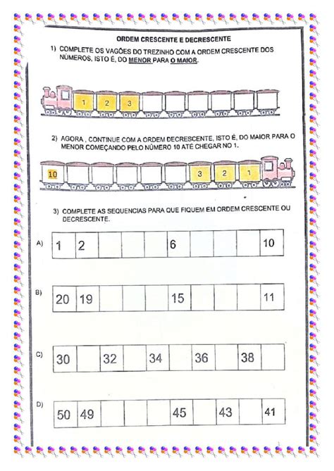 Organize As Medidas Em Ordem Crescente Fdplearn