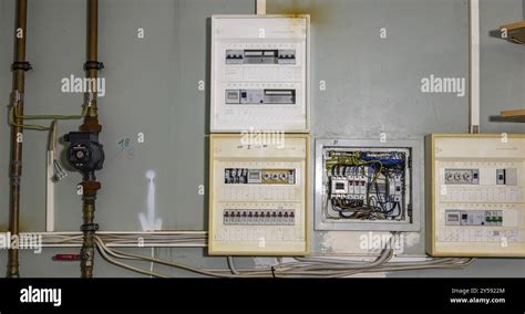 Electrical System Fuse Box Stock Photo Alamy