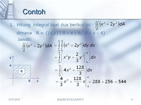 Contoh Soal Integral Lipat Dua Pada Persegi Panjang - Kuy Belajar