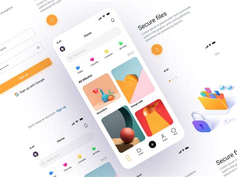 wallpaper gallery mobile app design figma