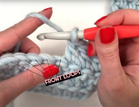 How To Work In Back Loops Only Front Loop Only The Newlywed
