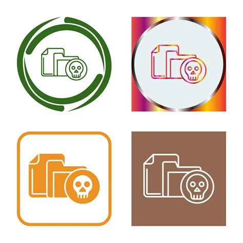Infected File Vector Icon 34401903 Vector Art At Vecteezy