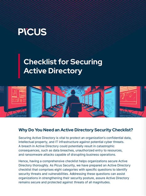 Checklist For Securing Active Directory Security