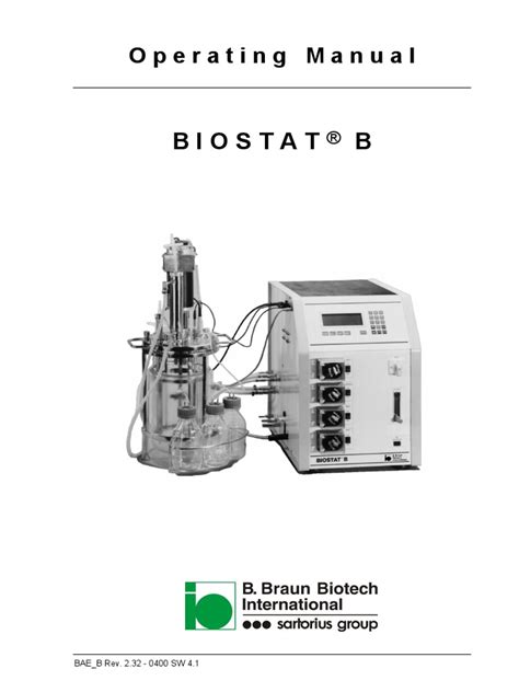 Biostat B Operating Manual Pdf Thermostat Electrical Connector