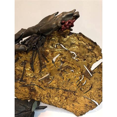 Robert Kushner Polychrome Bronze Organic Sculpture Polich Tallix Art