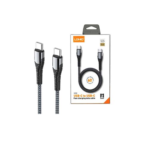 Ldnio Lc102 Fast Charging Type C To Type C 65w Cable
