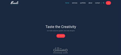 تصميم موقع ب html css bootsrap مستقل