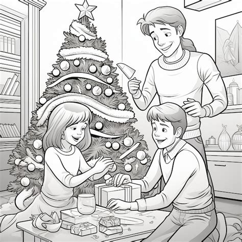 5 페이지 메리 크리스마스 색칠 공부 사진 Freepik